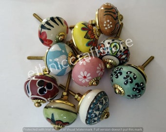 Ceramic Drawer Pulls - Etsy
