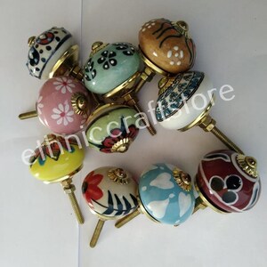 25 PC Assorted Color Ceramic Knobs Door Knobs Pulls Handle Cabinet Knobs Dresser Knobs - Etsy