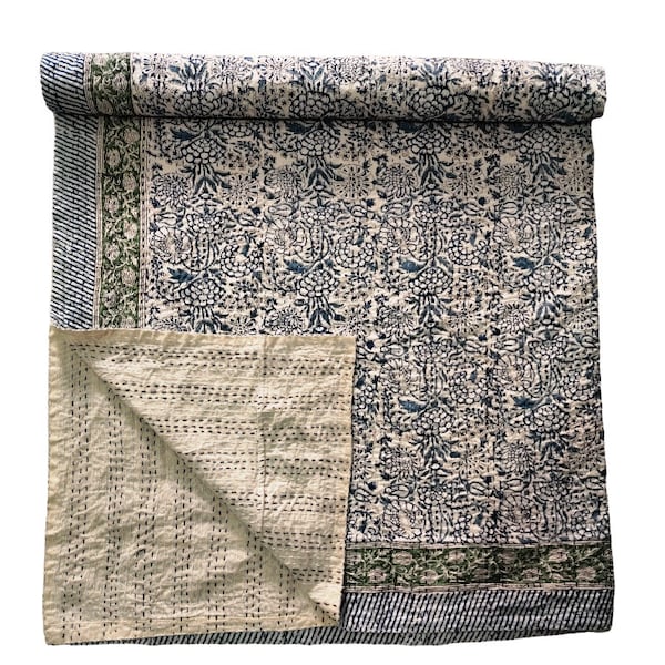 Block Print Quilt - Etsy