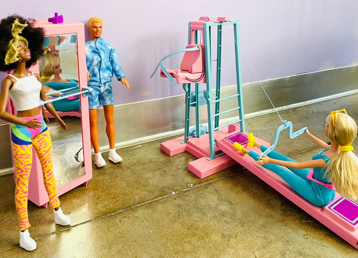 Vintage Barbie Gym Play Set - Etsy