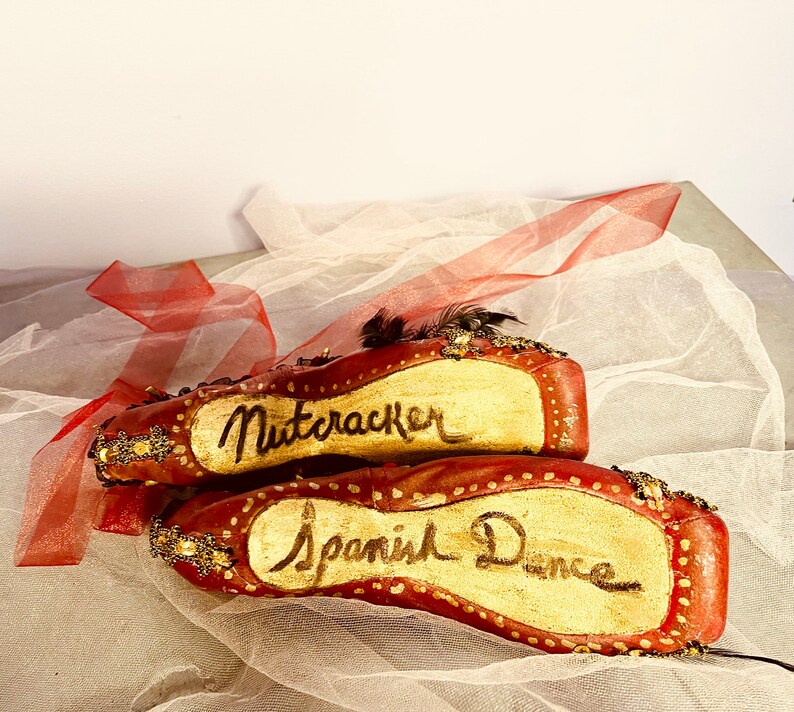 Nutcracker Spanish Dance Decorative Pointe Shoes - Etsy