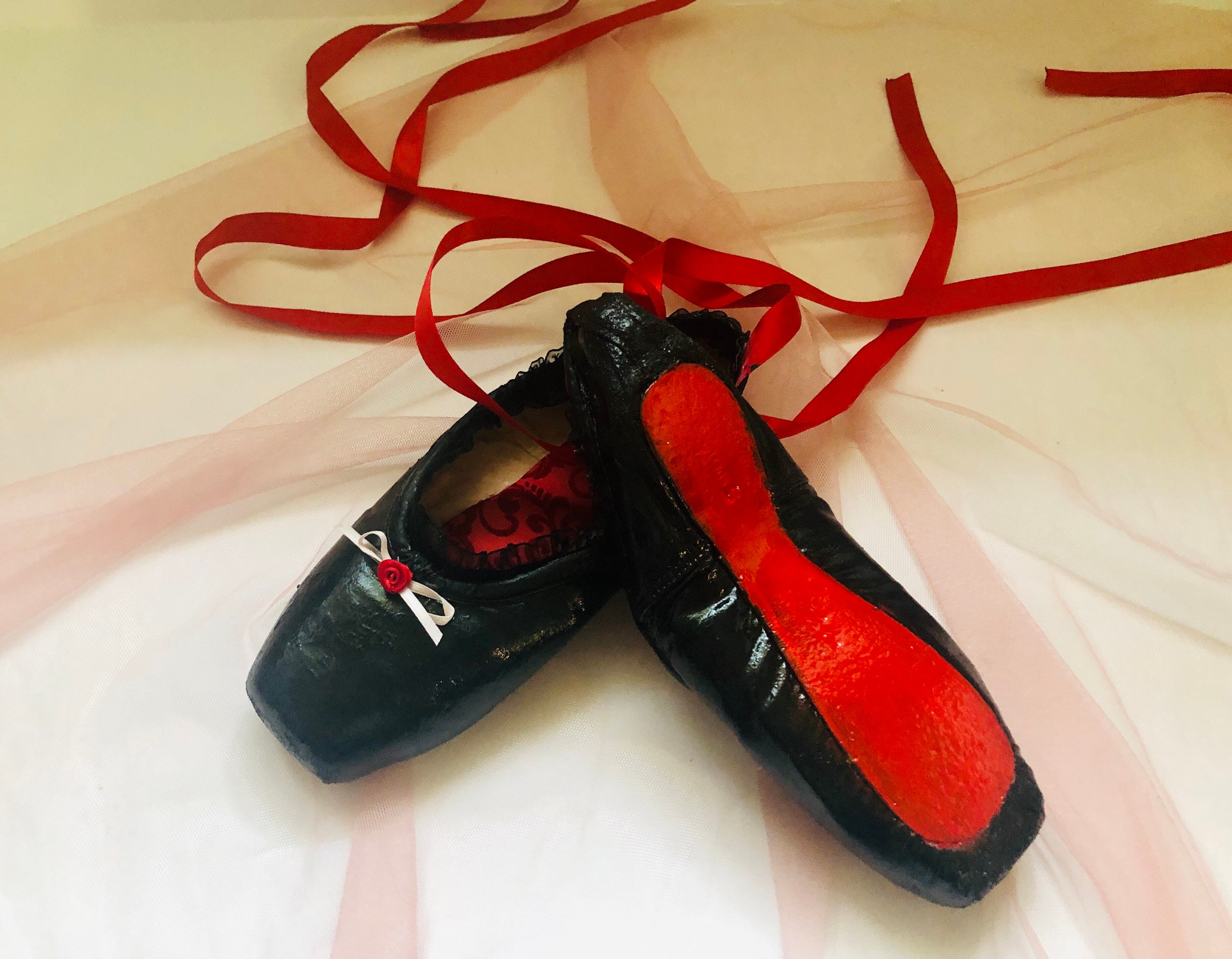 Red Pointe Shoes