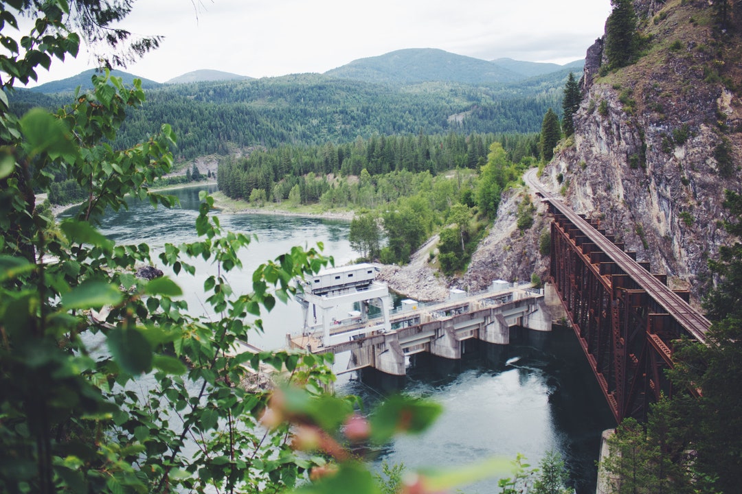 Train Tracks Over the Dam - Etsy