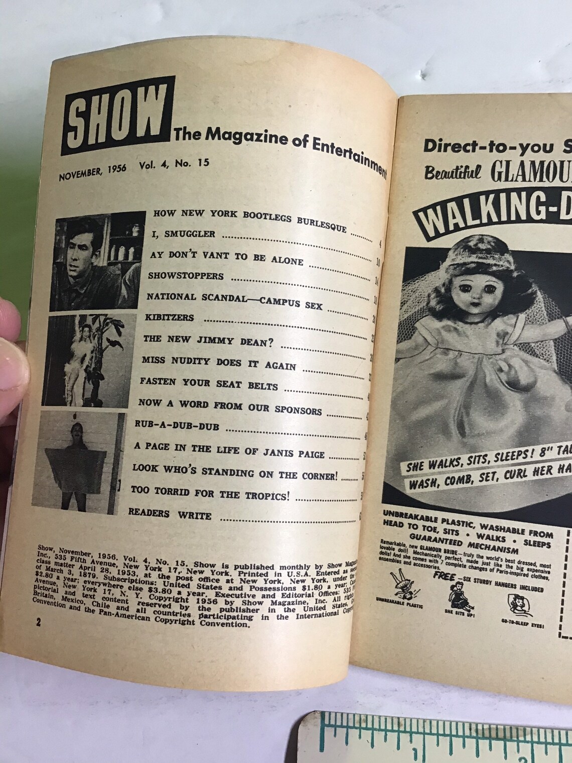 Show Magazine Diane Webber Marguerite Empey Pin Up 1956 Etsy