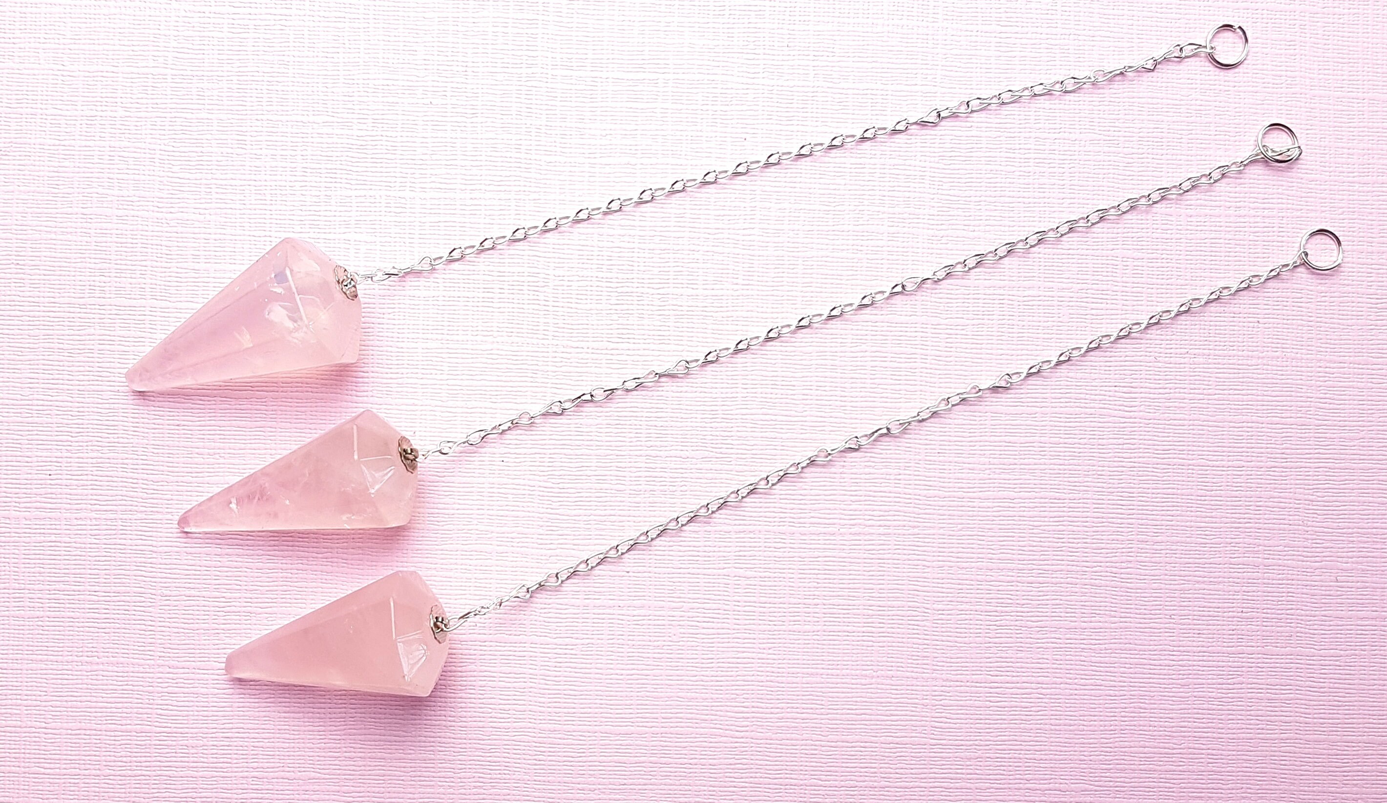 Rose Quartz Pendulum // Pendulum // Dowsing // Divination // Love Crystal // Chakra Crystal ...