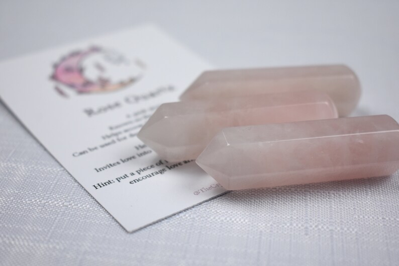 Rose Quartz / Wand / Charging Crystals / Spell Casting - Etsy