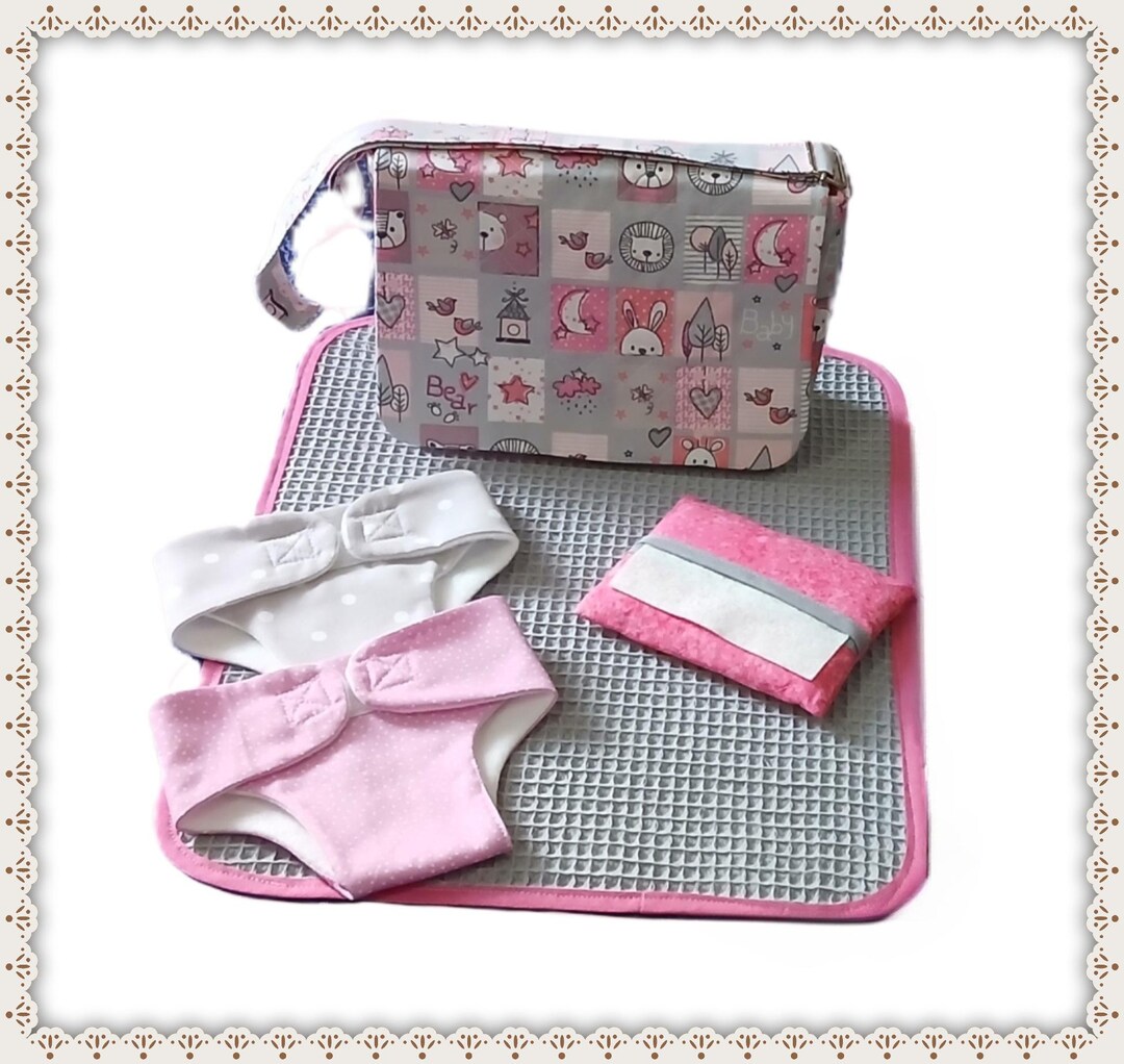 Doll Changing Bag "bear and Friends" - Etsy