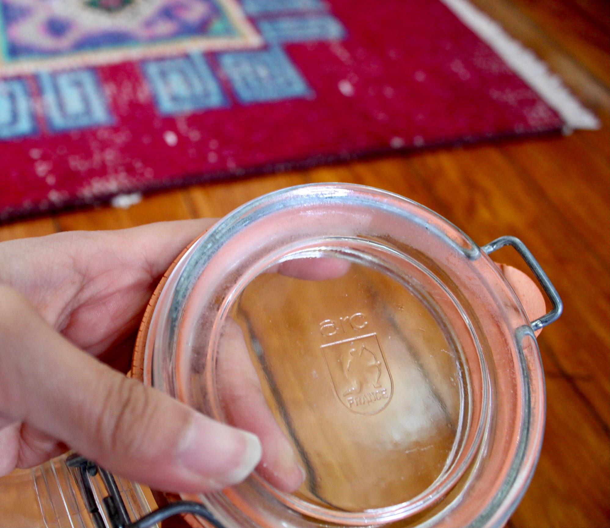 Vintage Arc Glass Canisters W Luminarc Mugs Made in France Rare Wheat ...