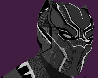 Black Panther Print - Etsy