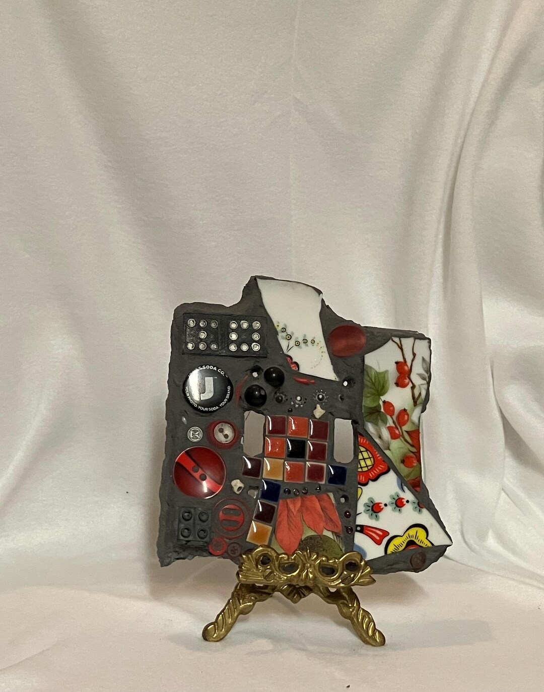 Red With Envy Mosaic Double Light Switch Plate - Etsy