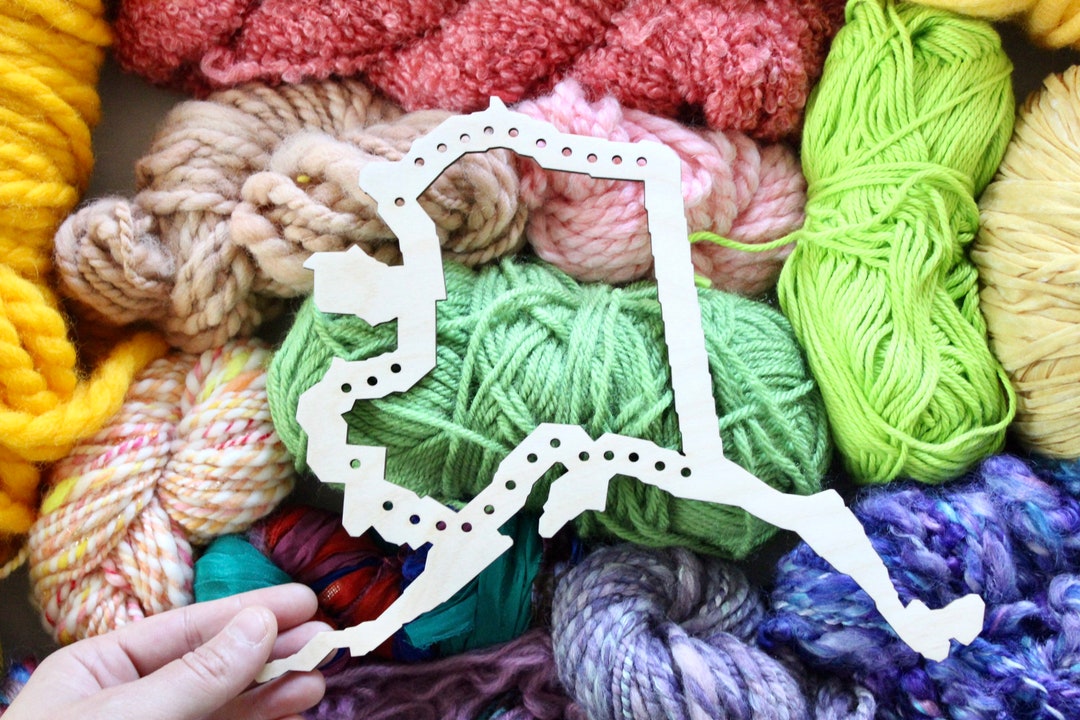 Alaska Weaving Loom State Shaped Wood Loom - Etsy