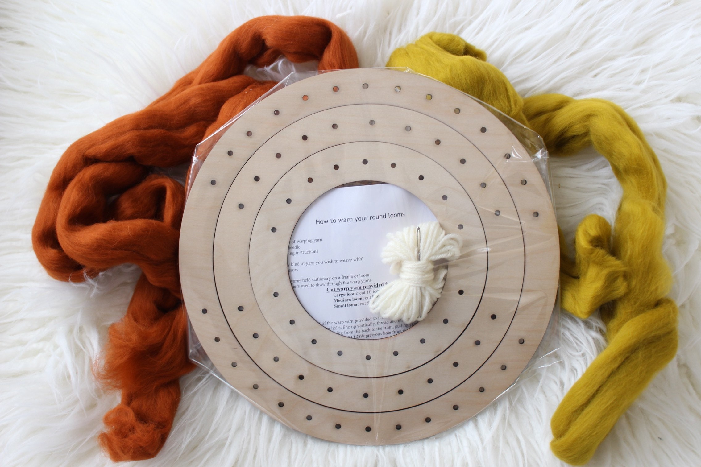 Circle Weaving Loom Wood Set Round Wall Art Craft Supply Bulk - Etsy