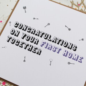 First Home Card, New Home Card, Housewarming Card, Moving in Card ...