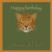Leopard Birthday Card: Handmade Illustration - Etsy