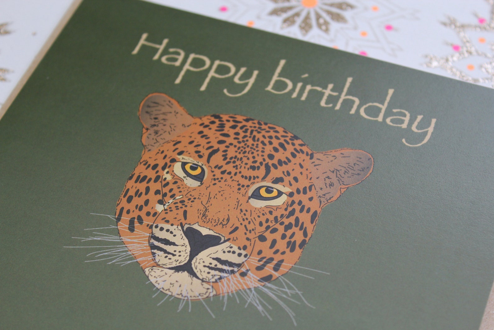 Leopard Birthday Card: Handmade Illustration - Etsy