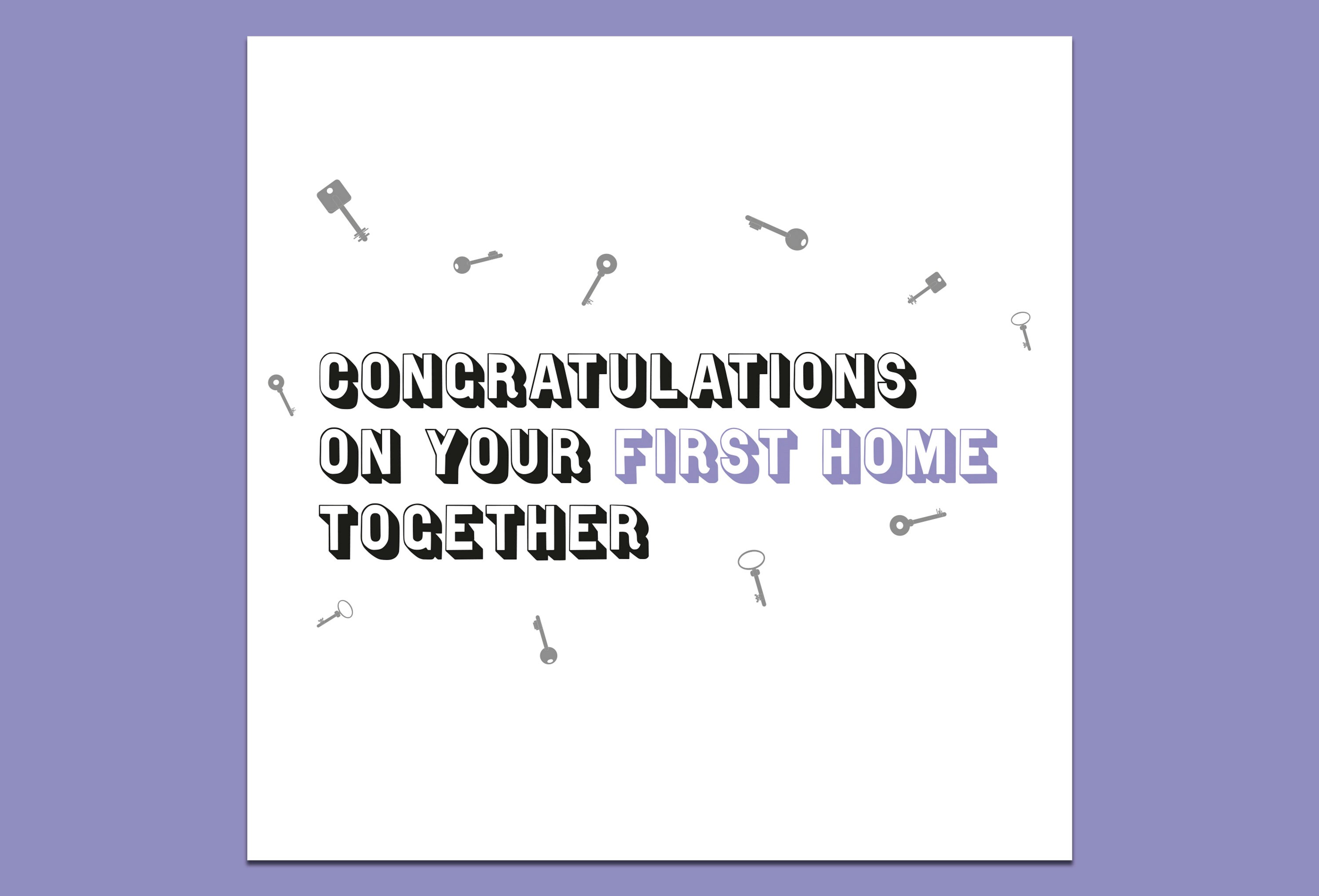 First Home Card New Home Card Housewarming Card Moving in - Etsy