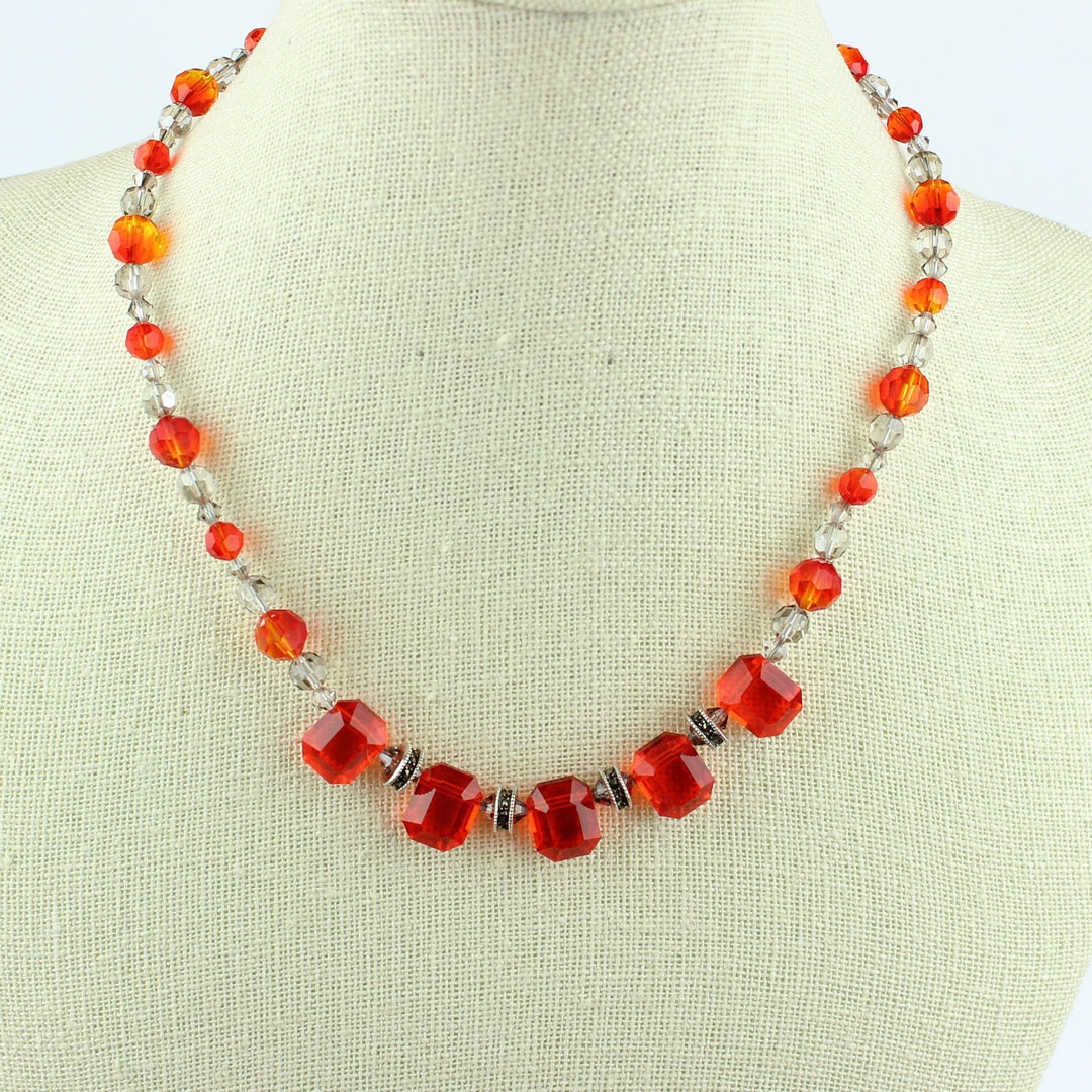 Vintage Swarovski Emerald Cut Hyacinth Crystals W/ Marcasite Spacers ...