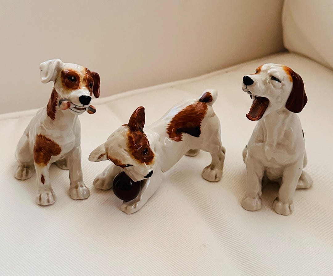 ROYAL DOULTON Jack Russell Terrier Character Dogs HN1103, HN1159 ...