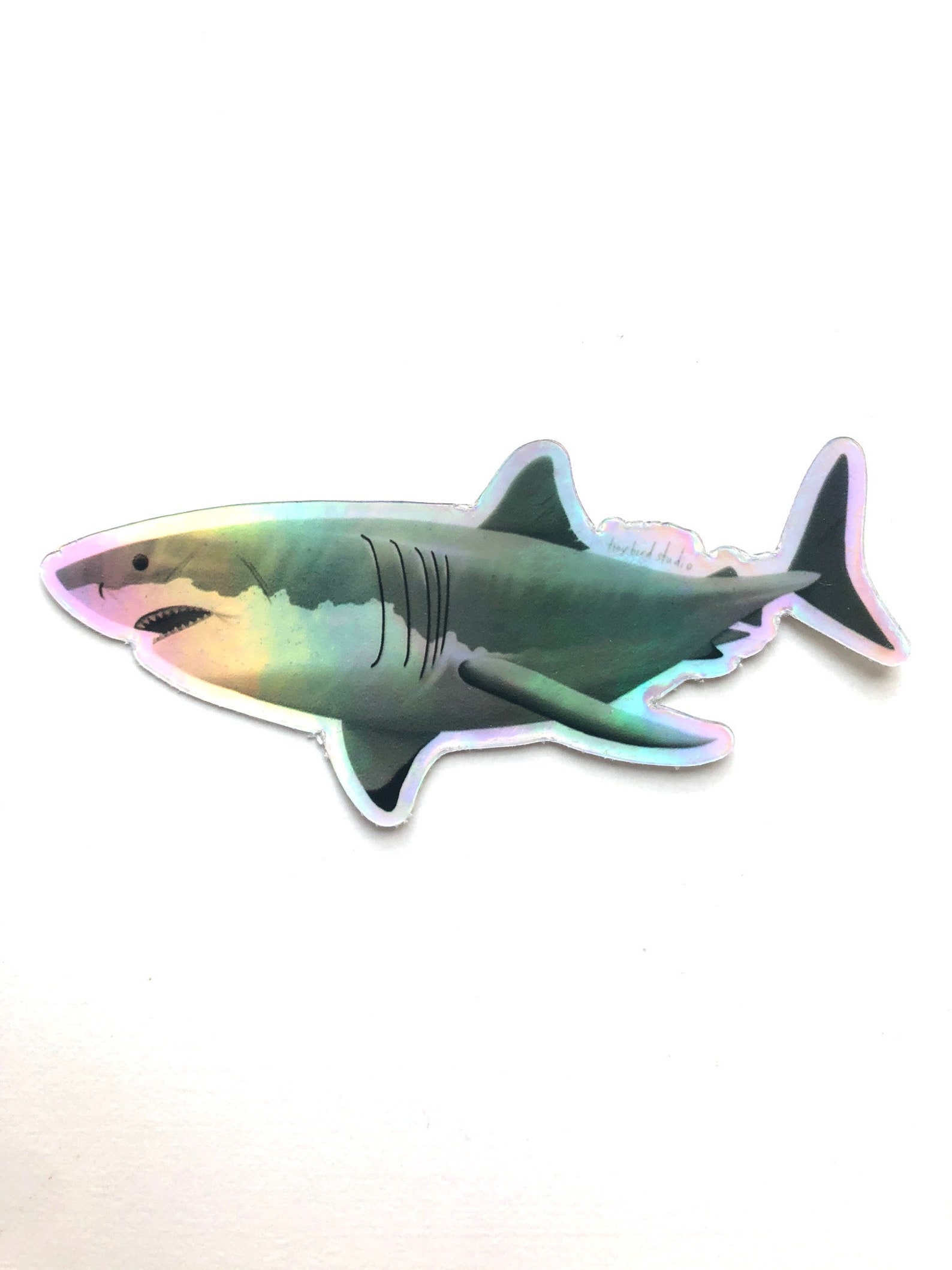 Holographic Shark Sticker | Etsy