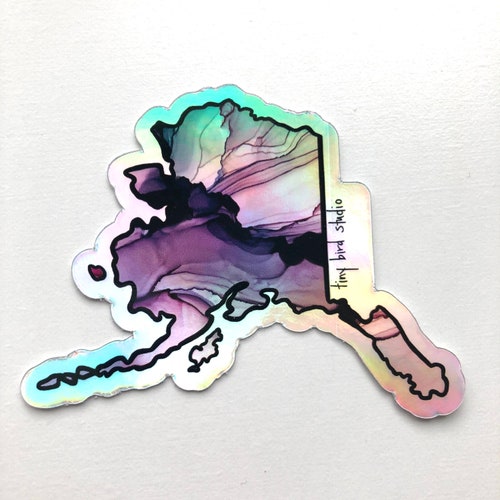 Alaska State Decal / Alaska Sticker / Alaska Home State - Etsy