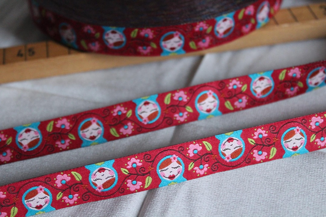 Matryoshka Red Border Decorative Border Sold by the Meter - Etsy