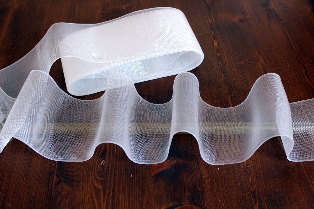 Wave Tape, Loop Tape, 10 Cm Wide, Rod Pocket, Curtain Tape, Sold by the ...