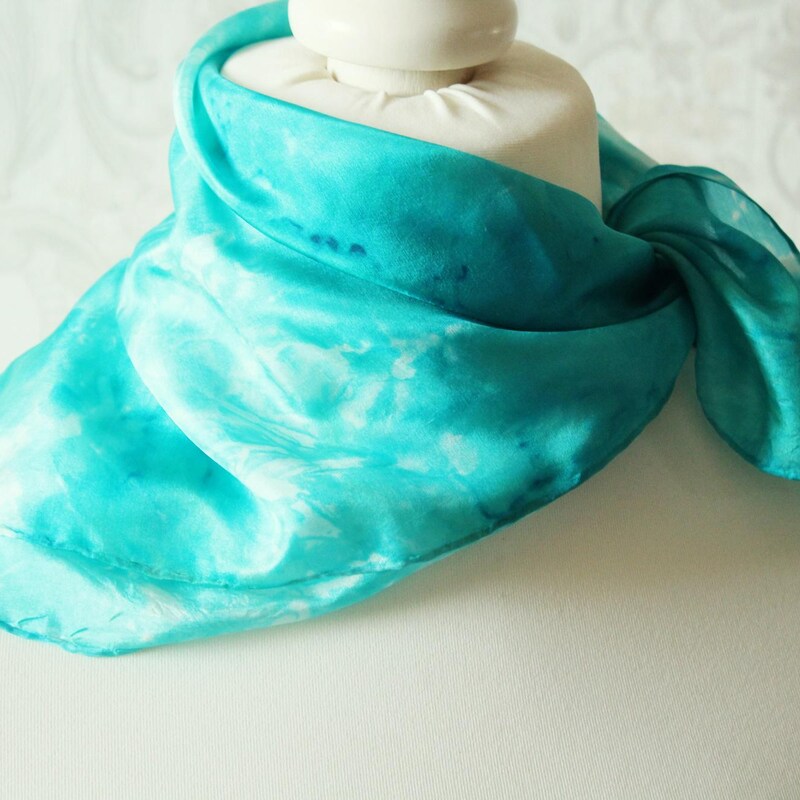 Turquoise Scarves - Etsy