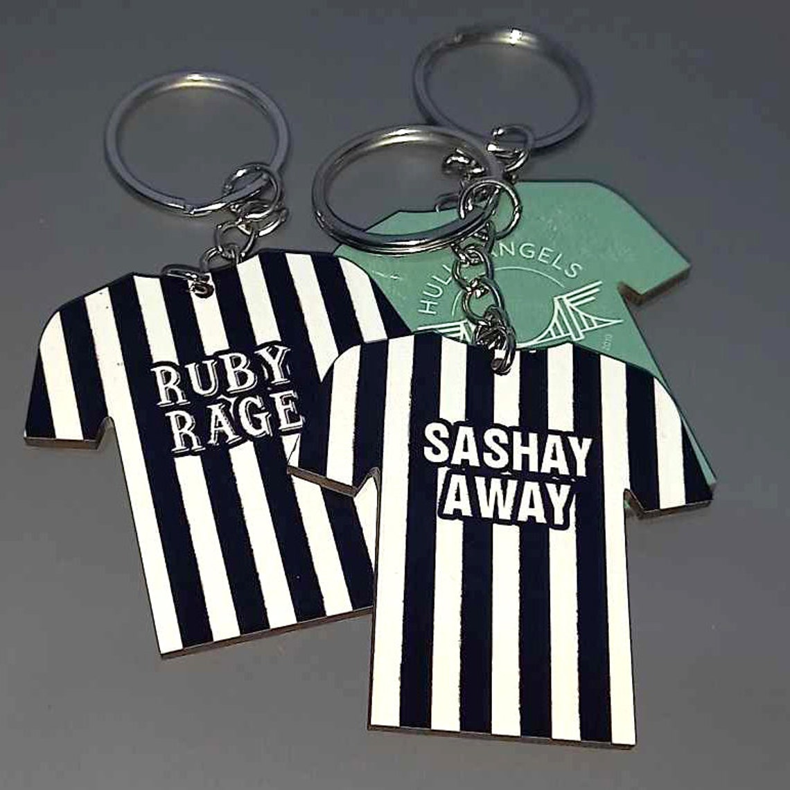 Roller Derby Uniform Scrim Ref, Nso, Shirt Keyring, and Image Provided ...