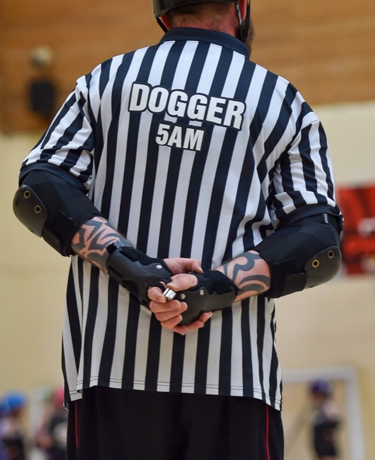 Roller Derby Referee Top. Striped Ref Top With Name on Back. Officials ...