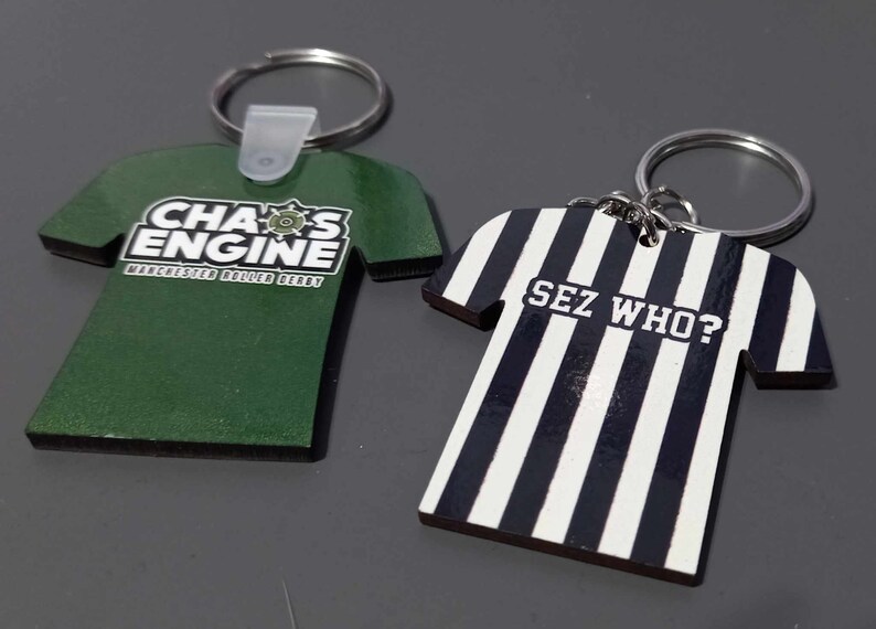 Roller Derby Uniform Scrim Ref, Nso, Shirt Keyring, and Image Provided ...