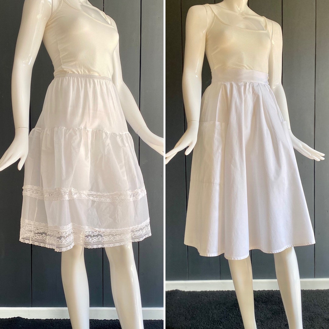 Vintage 60s Pin-up/rockabilly Petticoat With Yokes and Lace - Etsy