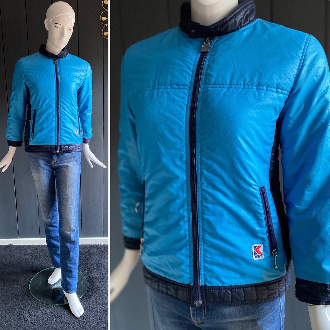 Vintage 80s Ski Jacket From the Kway Brand Navy Blue - Etsy