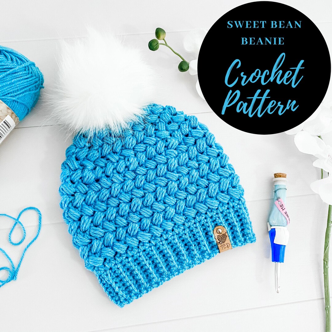 Sweet Bean Beanie Crochet Pattern, Beanie, Crochet Beanie, Winter ...