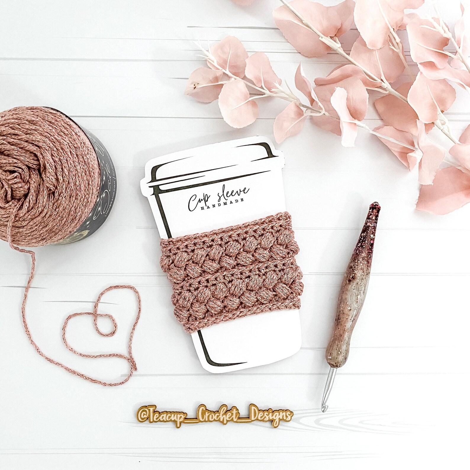 Perfectly Chic Cup Cozy Crochet Pattern - Etsy