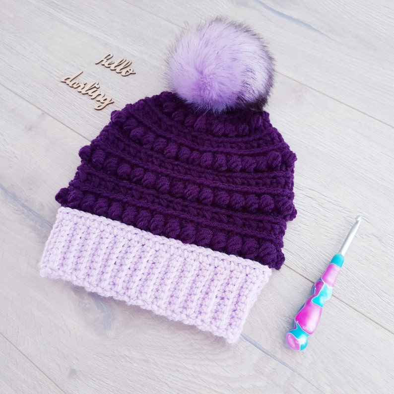 Hello Darling Beanie 3in1 Crochet Pattern Hat Pattern Beanie | Etsy