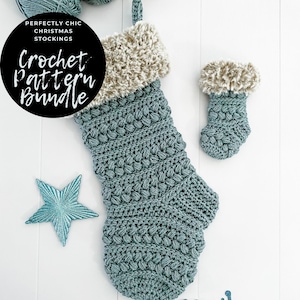 Perfectly Chic Large & Mini Stocking Pattern Bundle - Etsy