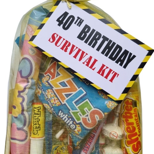 40th Birthday Survival Kit in A Can. Fun Happy Birthday Gift & - Etsy