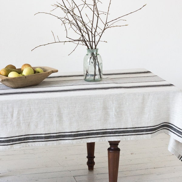 Striped Tablecloth - Etsy