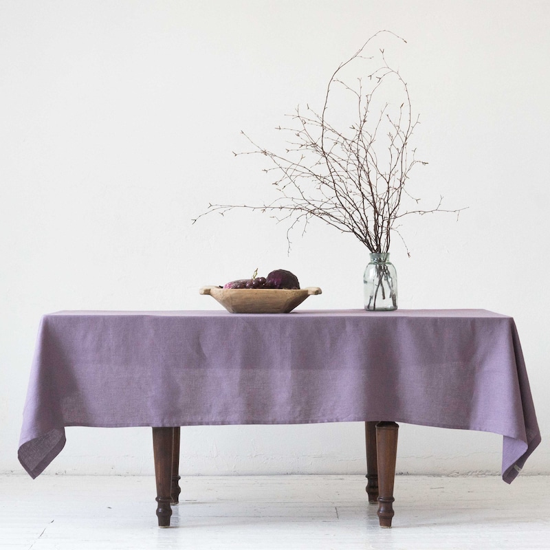 Purple Tablecloth - Etsy