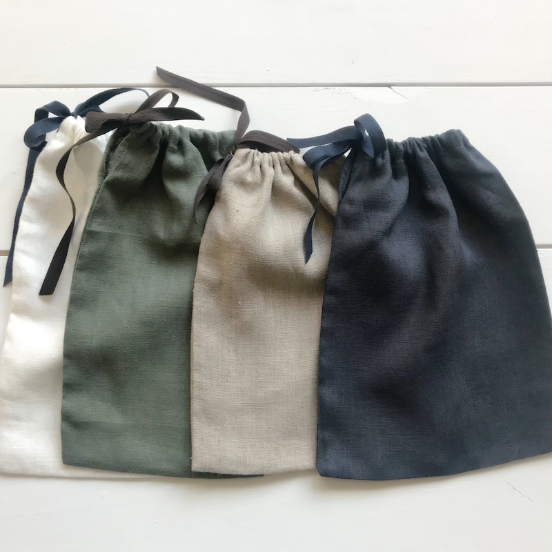 Linen Drawstring Bag - Etsy