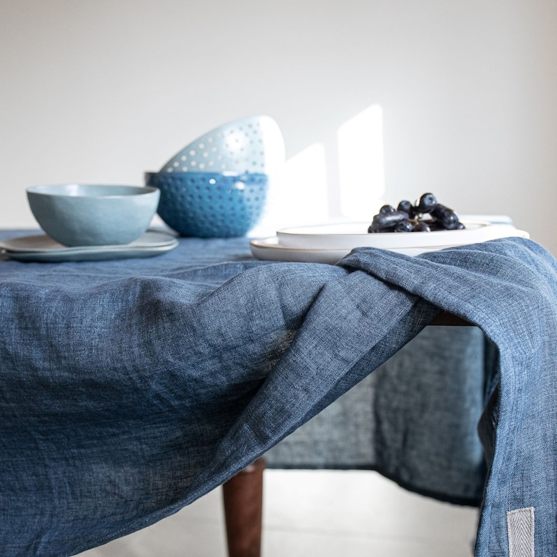 Custom Tablecloth Denim - Etsy