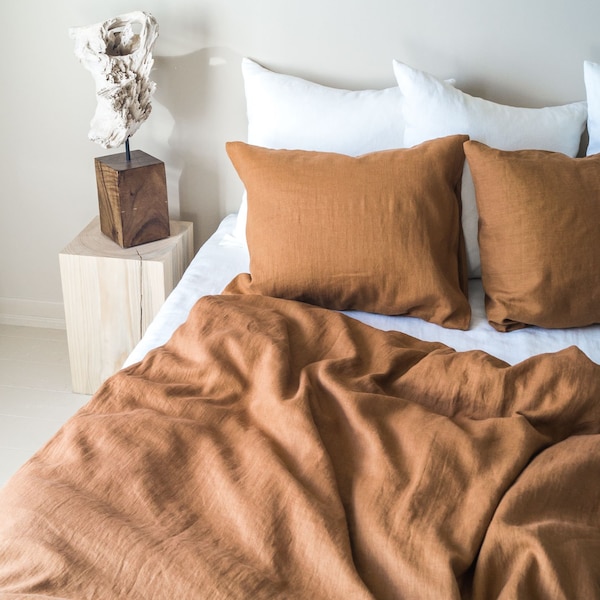 Washed Linen Bedding - Etsy