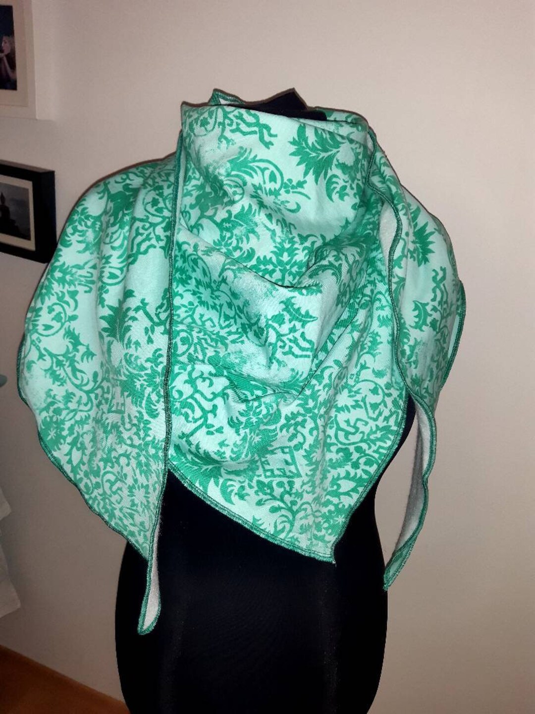 XXL Triangular Cloth Turquoise - Etsy