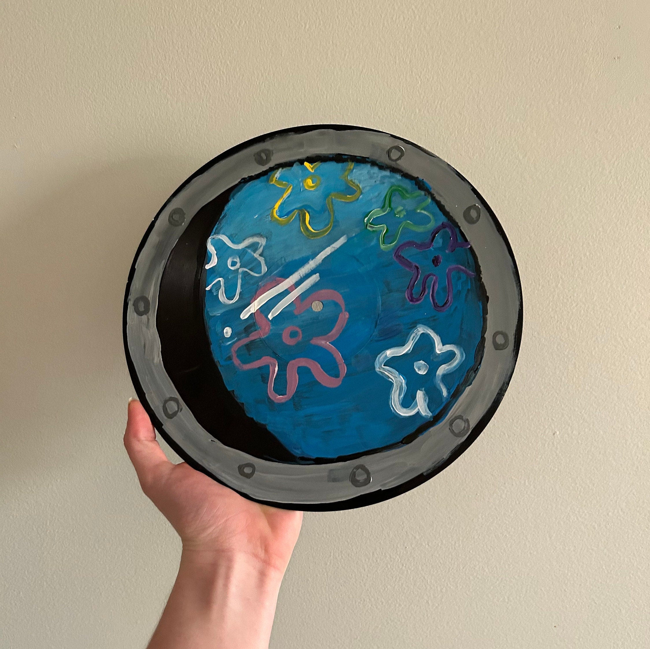 Spongebob Custom Painted Vinyl Record LP - Etsy