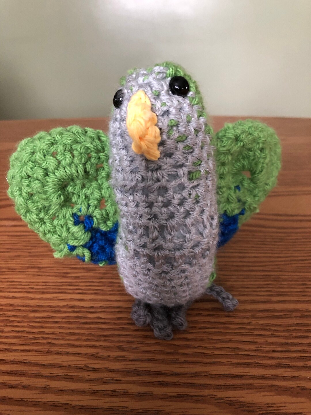 Quaker Parrot / Monk Parakeet Amigurumi Stuffed Animal - Etsy