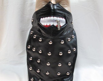 Gothic Leather Mask for the Whole Face. Rocker Metal Punk | Etsy