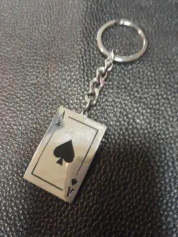 Handmade Stainless Steel Ace of Spades Keyring Keychain - Etsy Canada