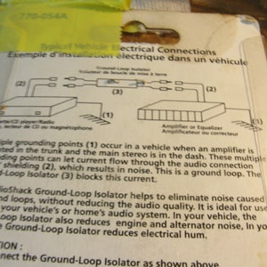 Audio System Ground Loop Isolator - Left Over Radio Shack Stock - All ...