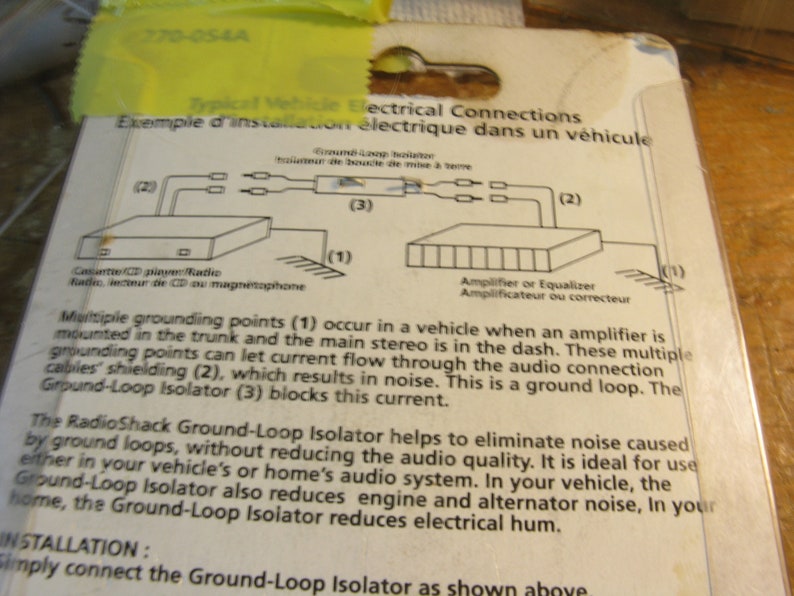 Audio System Ground Loop Isolator - Left Over Radio Shack Stock - All ...
