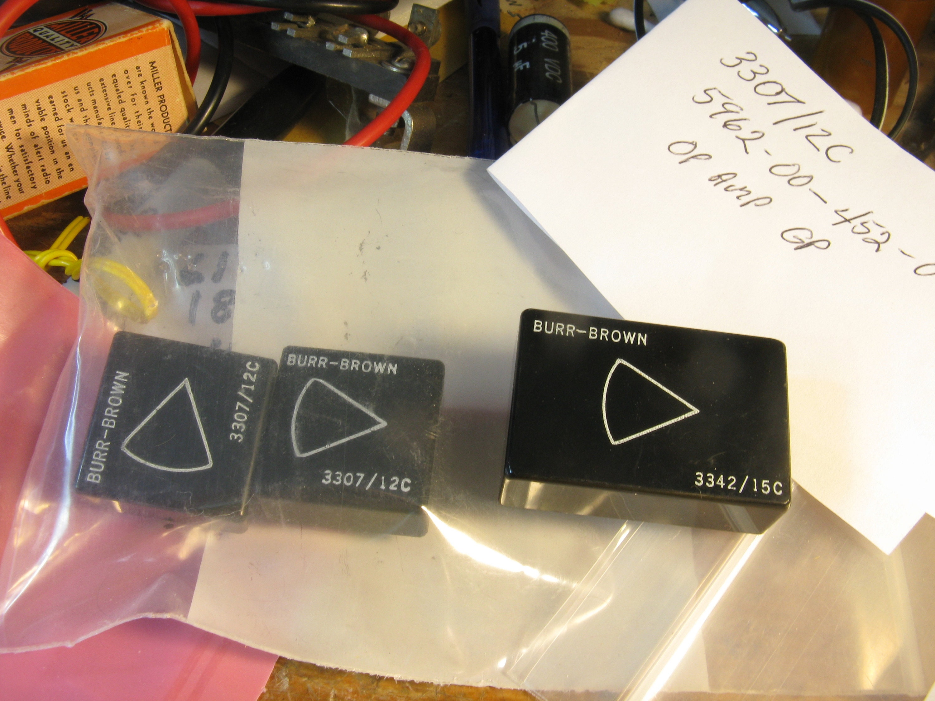 Burr Brown Op Amp Modules 3307/12C Qty 2 and 3342/15C Qty 1 - Etsy